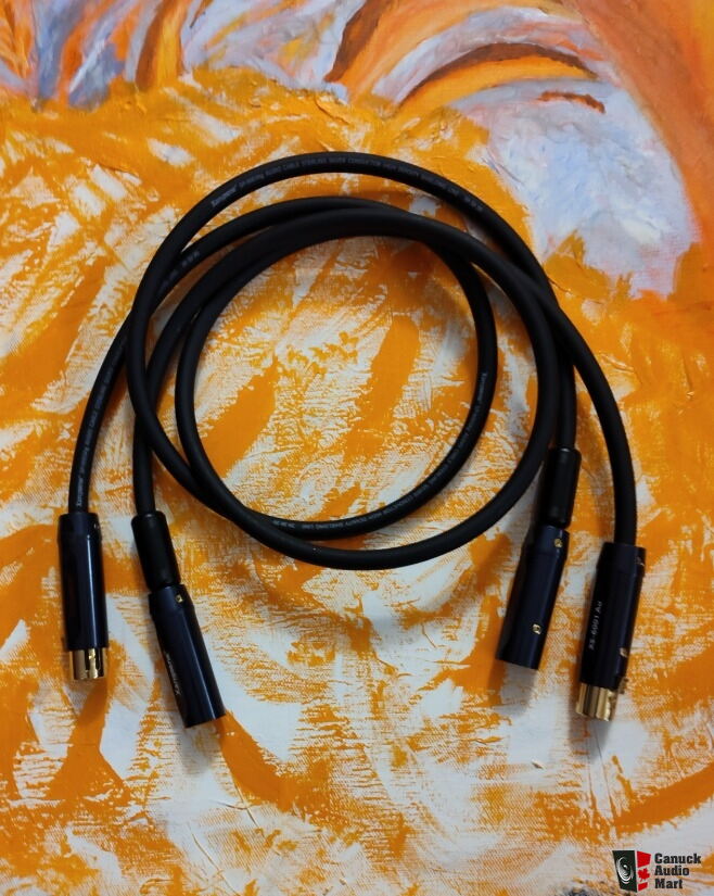 Pure silver XLR interconnect cables one meter one pair Photo #5984426 ...