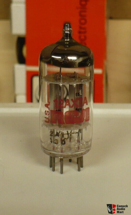 1 Vintage Silver Nickel Plate RCA 12ax7 Preamplifier Tube 1970's ...