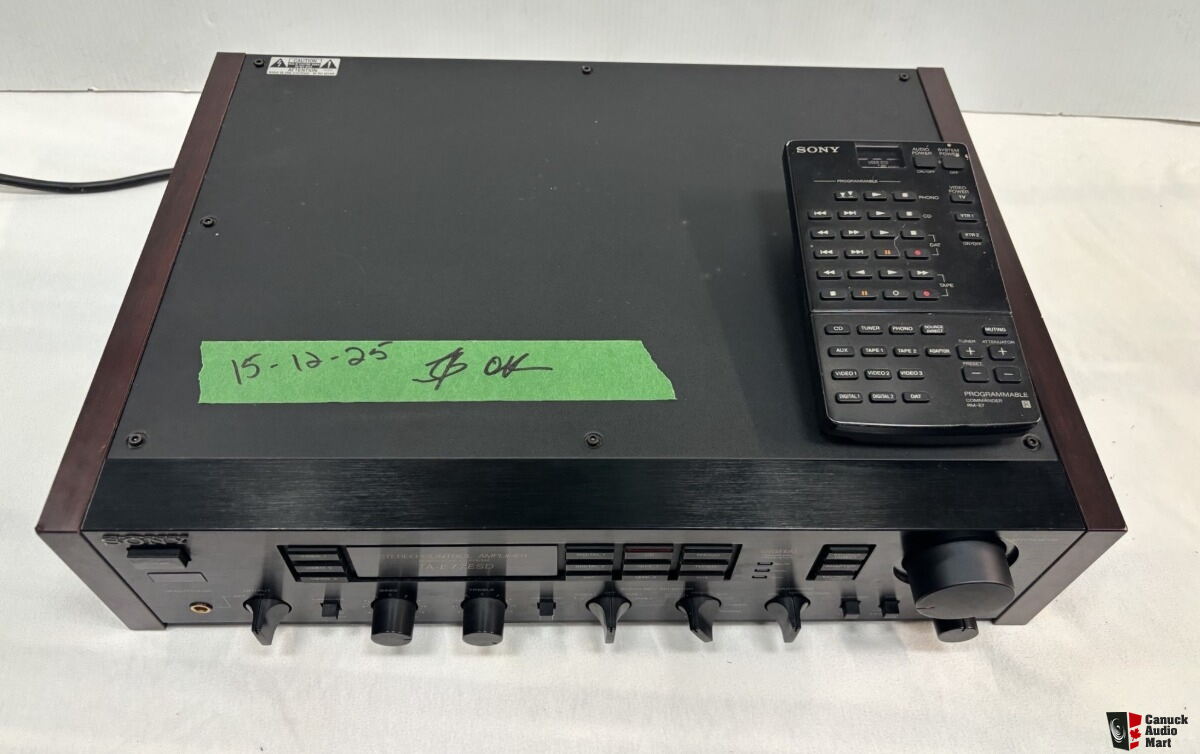 Sony TA-E77ESD Preamplifier - A Legendary Piece of Audiophile History ...