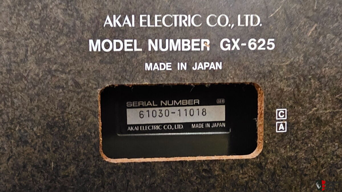 Akai GX-625 Three Glass Ferrite Heads R2R Tape Deck Photo #5989778 ...