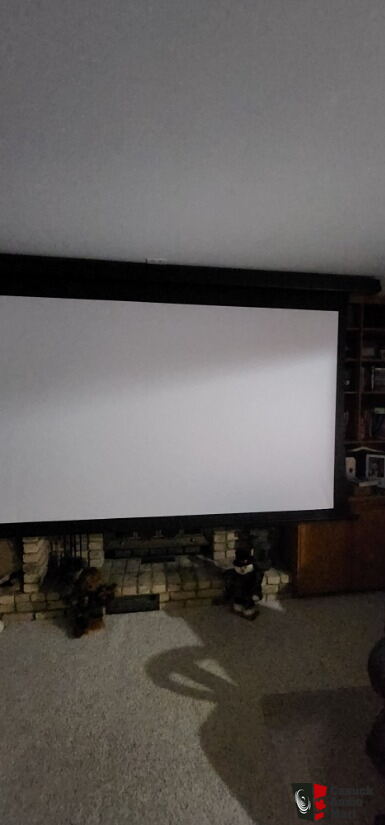 EluneVision 120 inch 1080P Drop down Motorized Projector Screen Photo ...