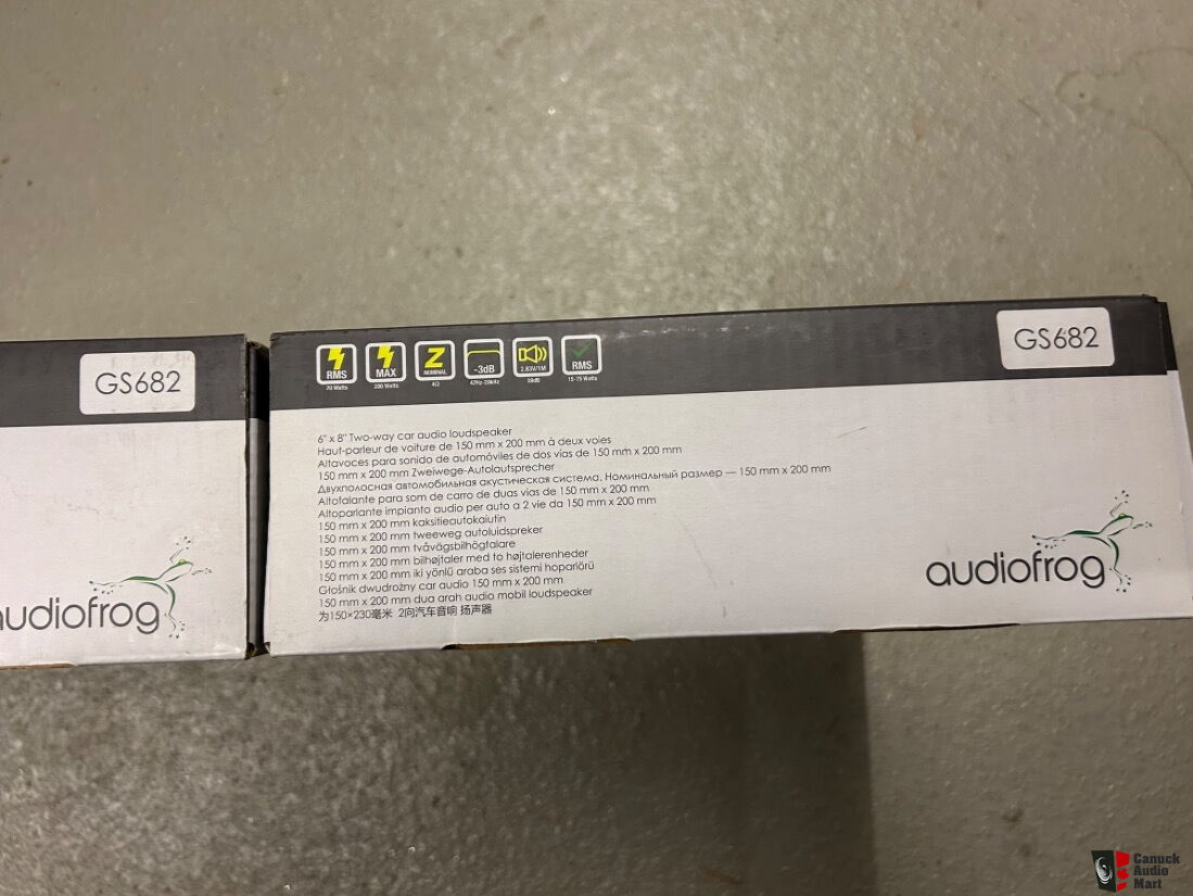 2 Pair of Stunning AudioFrog 6"x 8" Speakers Photo #5998677 - Canuck ...