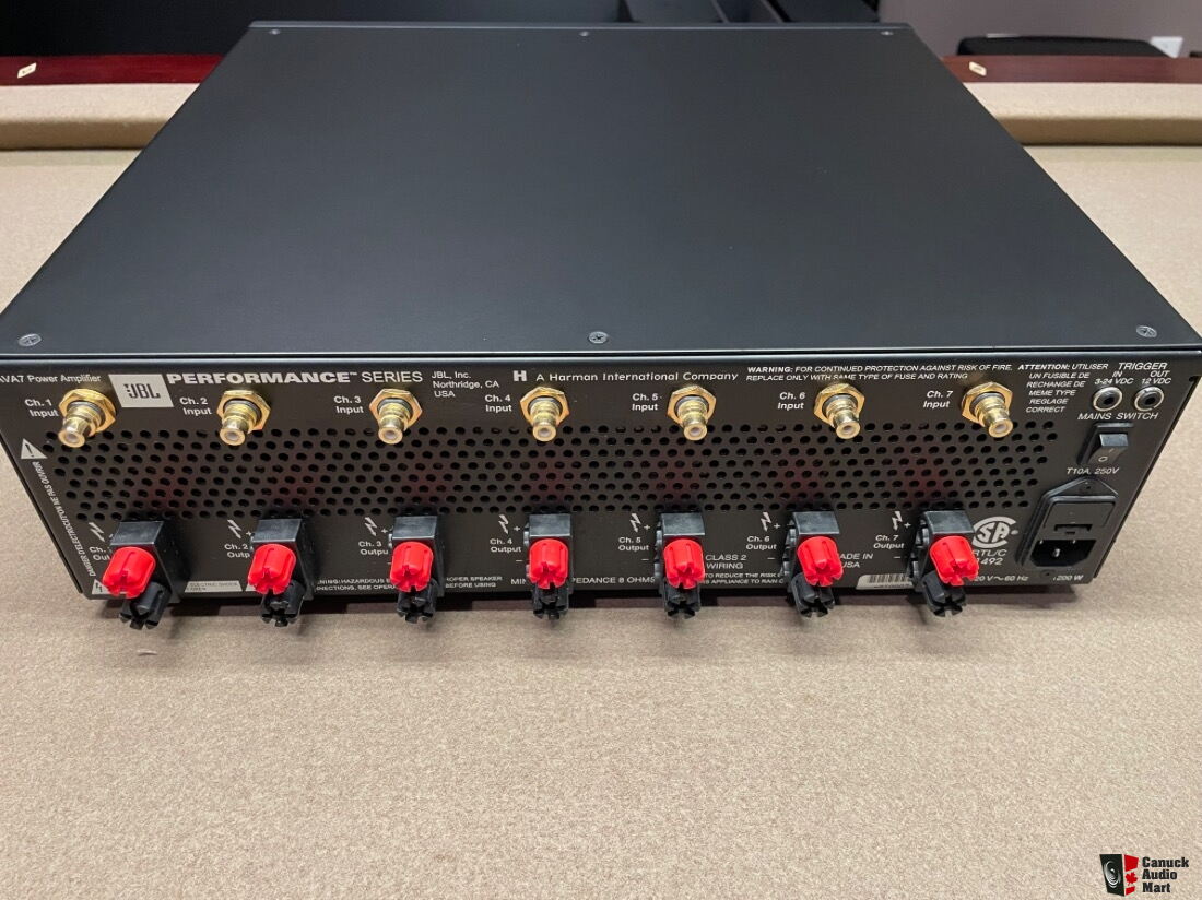 JBL AVA7 Performance Series 7-channel amp Photo #6000023 - Canuck Audio ...
