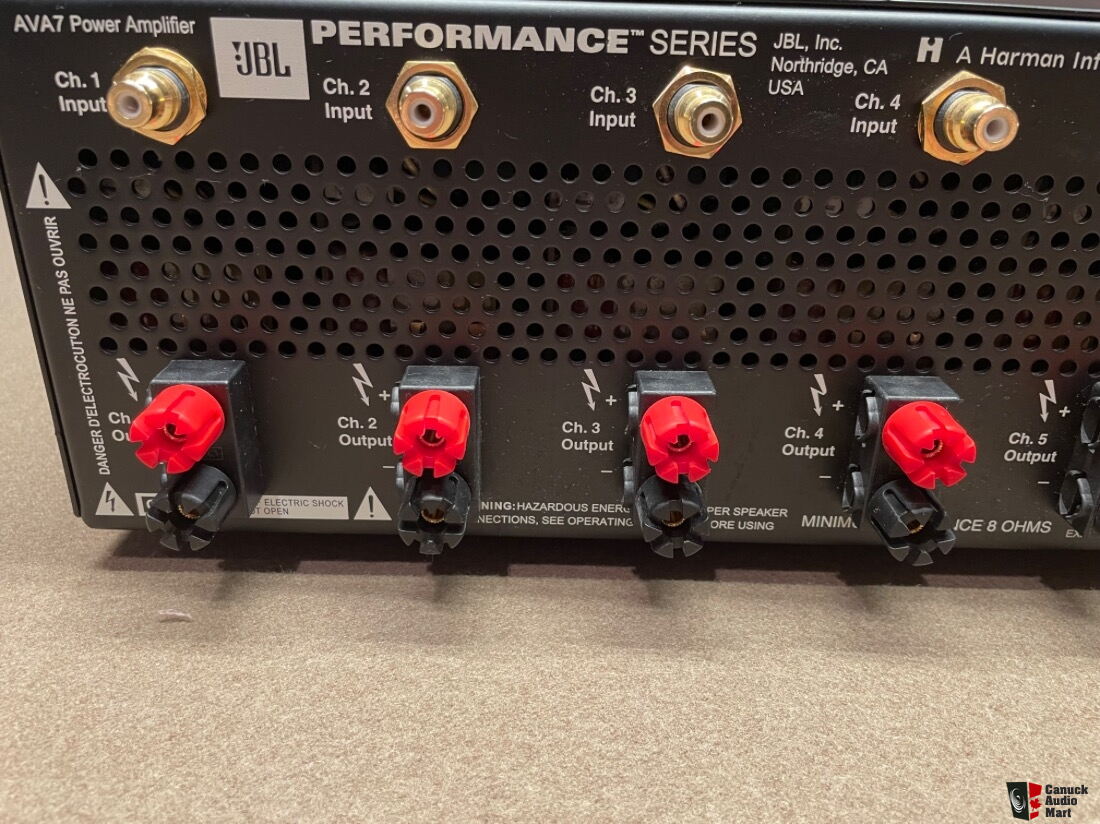 JBL AVA7 Performance Series 7-channel amp Photo #6000023 - Canuck Audio ...