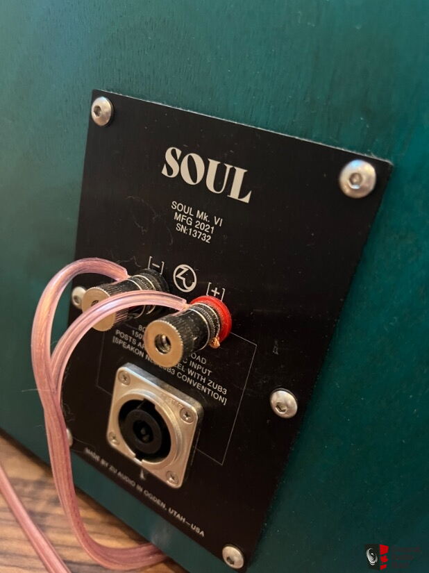 Zu Audio - Soul VI in Teal, 100db efficient MSRP $6500 USD Photo ...