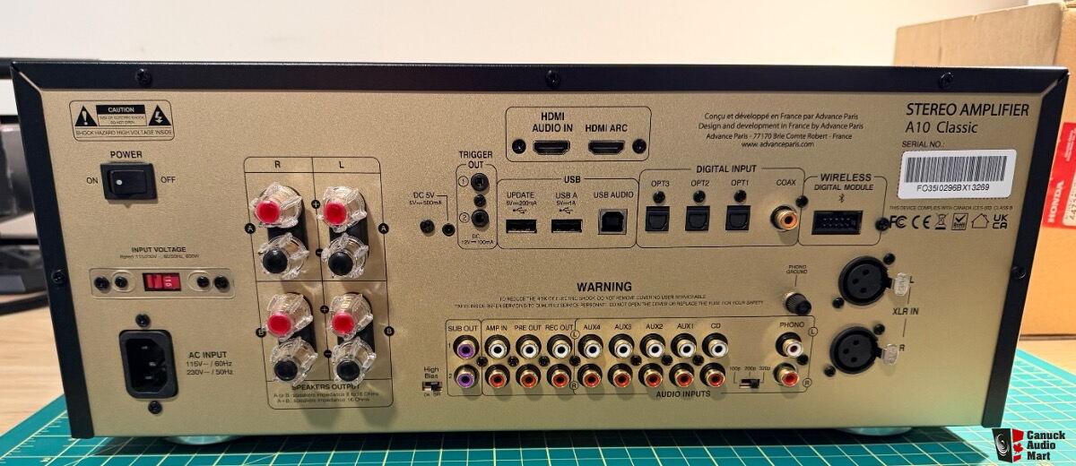 Advance Paris A10 Classic Hybrid Integrated Amplifier Photo #6006663 ...
