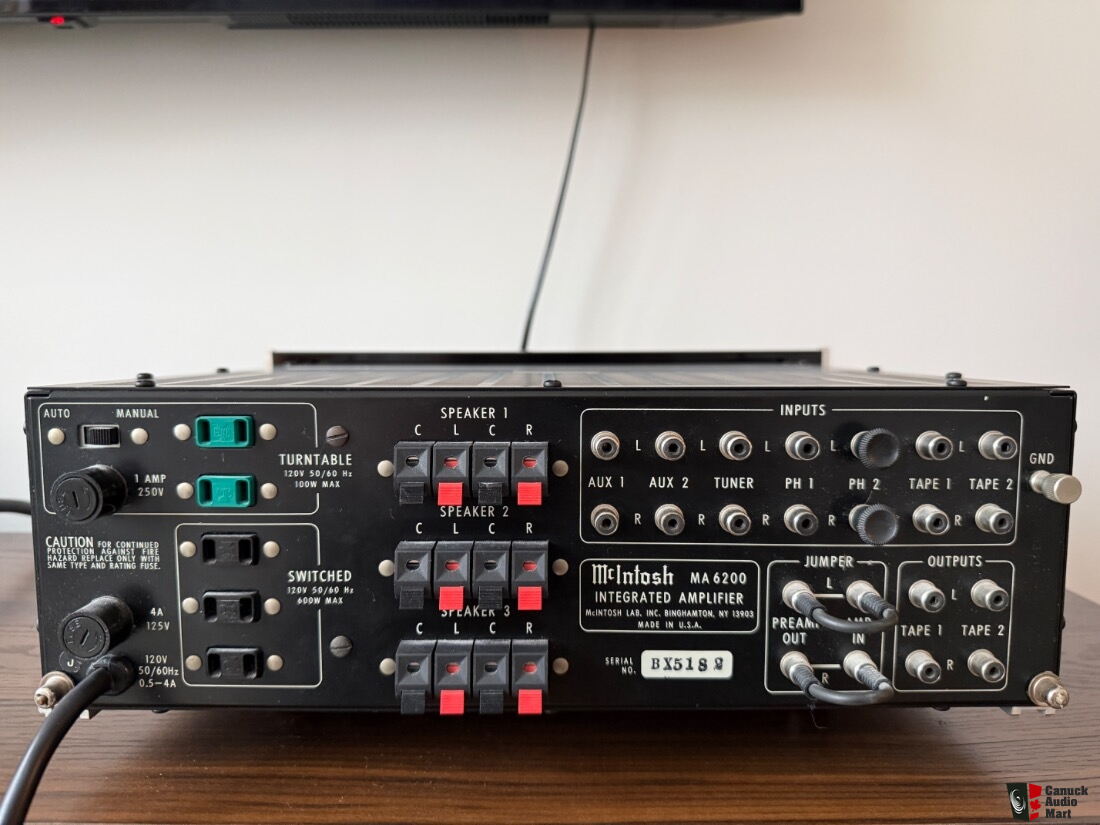 McIntosh MA6200 Stereo Integrated Amplifier Photo #6007652 - Canuck ...