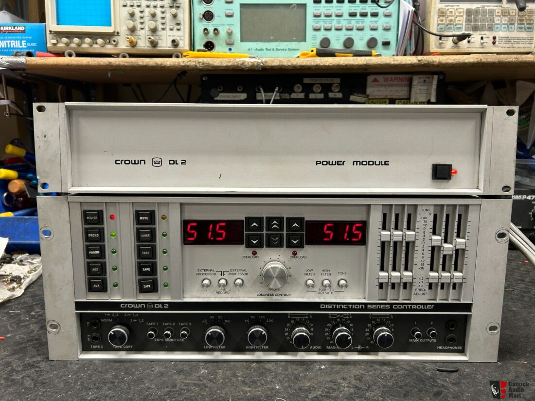 Rare Crown DL-2 preamplifier and power supply. Serviced and fully ...