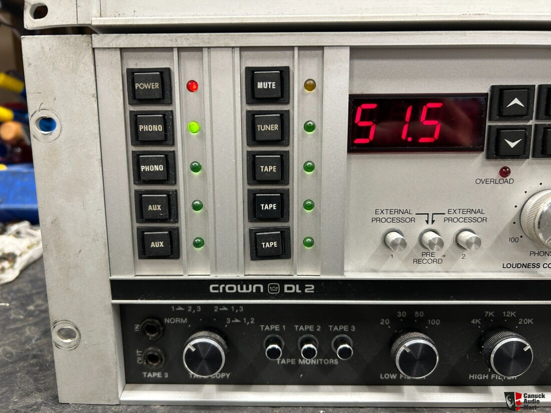 Rare Crown DL-2 preamplifier and power supply. Serviced and fully ...