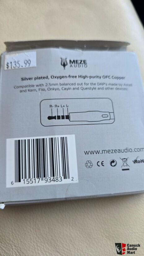 MEZE 99 NEO /Classic silver plated balanced cable Dealer Ad - Canuck ...
