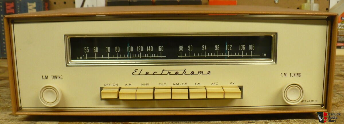 Electrohome HFT 401S AM FM Tube Tuner With Rare Multiplex Unit For Sale ...