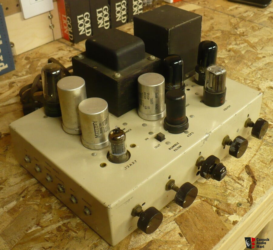 Vintage Electrohome PA-300 Mono Integrated 6V6 Tube Amplifier With ...