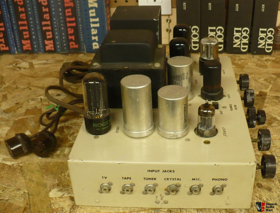 Vintage Electrohome PA-300 Mono Integrated 6V6 Tube Amplifier With ...