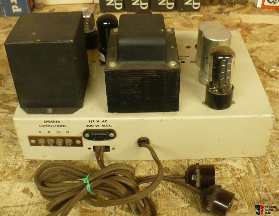 Vintage Electrohome PA-300 Mono Integrated 6V6 Tube Amplifier With ...