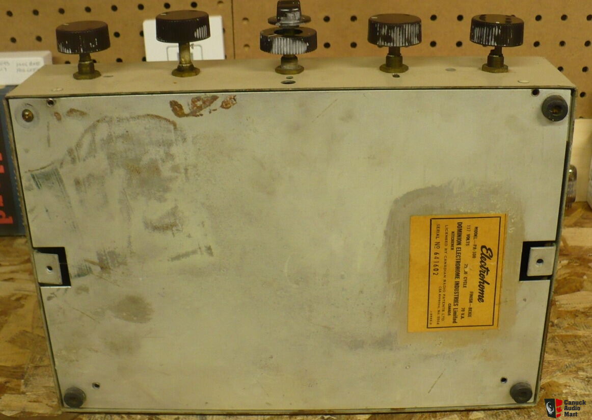 Vintage Electrohome PA-300 Mono Integrated 6V6 Tube Amplifier With ...