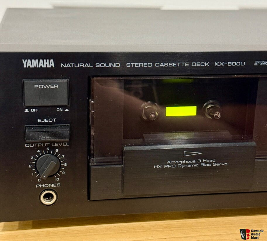Yamaha KX-800 3-Head Cassette Deck, fully serviced and Mint Photo ...