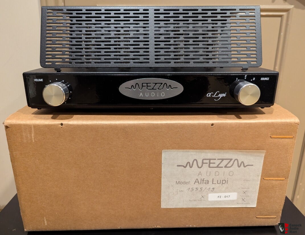 Fezz Audio Alpha Lupi - Black Ice - With Extra Set Of Brand New Tubes ...