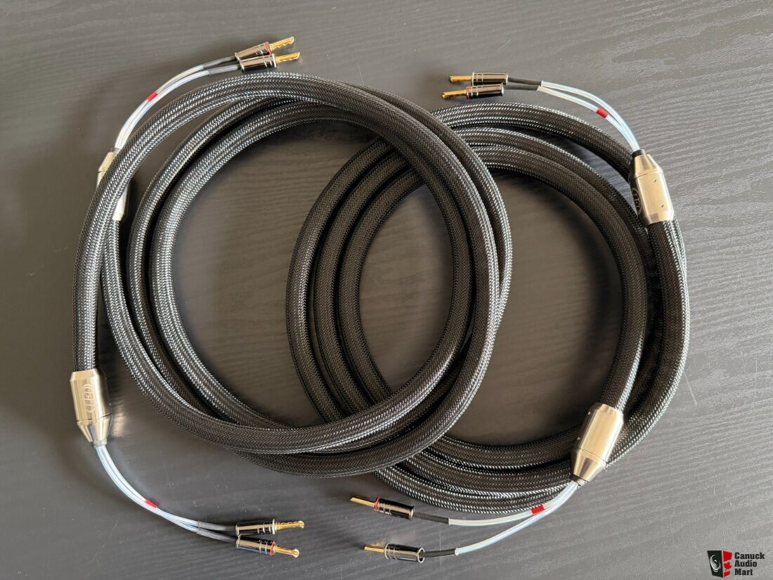 LFD Audio Reference Silver Speaker Cables w/ LFD Banana plugs - 3M Pair ...