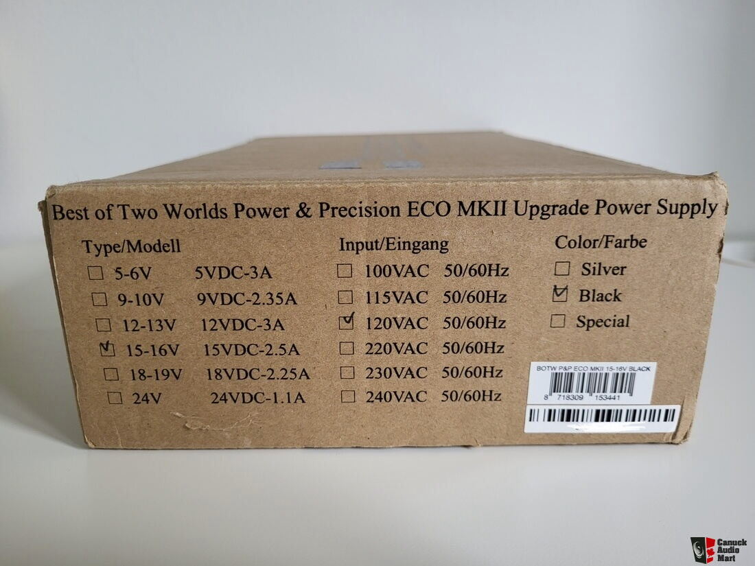 Sbooster BOTW MKII 15-16V Linear Power Supply For Sale - Canuck Audio Mart