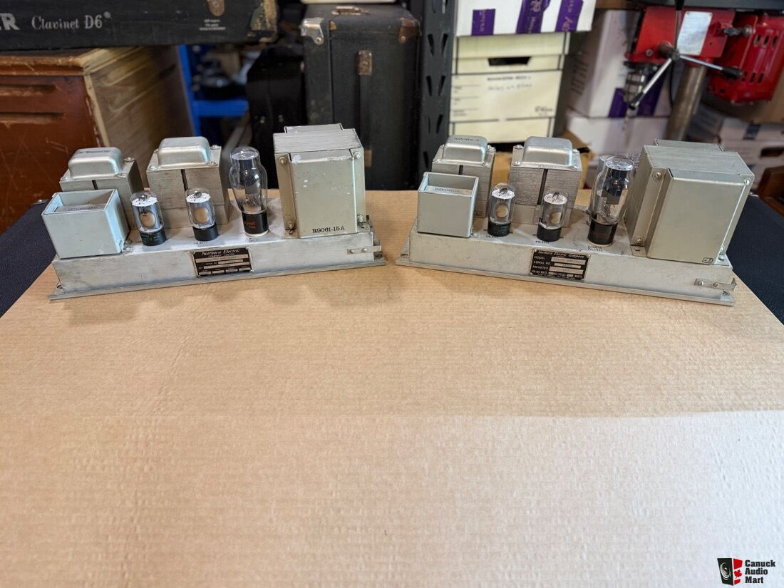 Pair Northern Electric R4045c mono 6l6 tube amplifiers Photo #6043242 ...