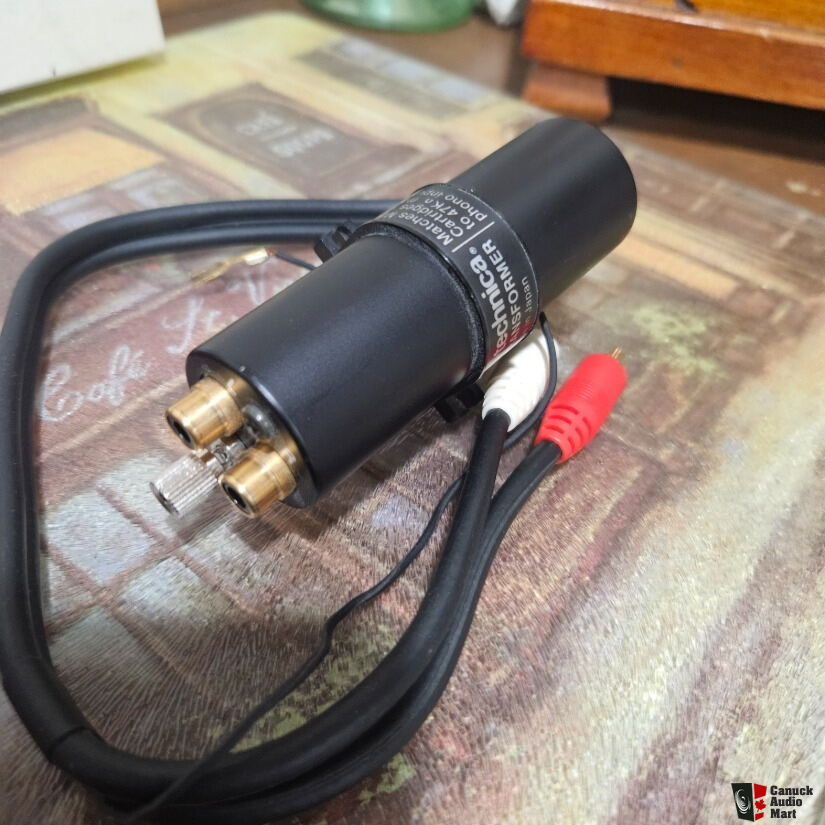 audio-technica moving coil cartridge and transformer setup Photo ...