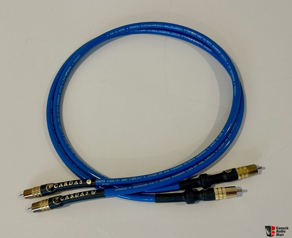 Cardas Quadlink 5C RCA to RCA Interconnects 1-metre pair For Sale - US ...