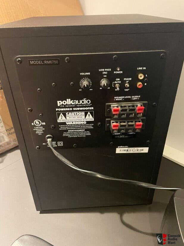 Polk Audio RM6750 5.1 home theater speaker system (Black) For Sale ...