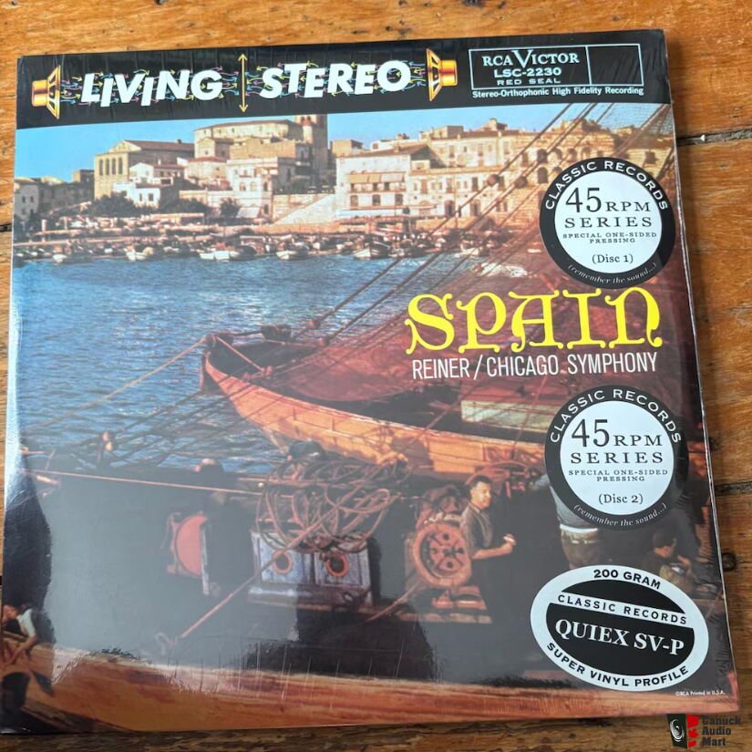 Spain Reiner/Chicago Symphony Classic Records 45 RPM series SEALED ...