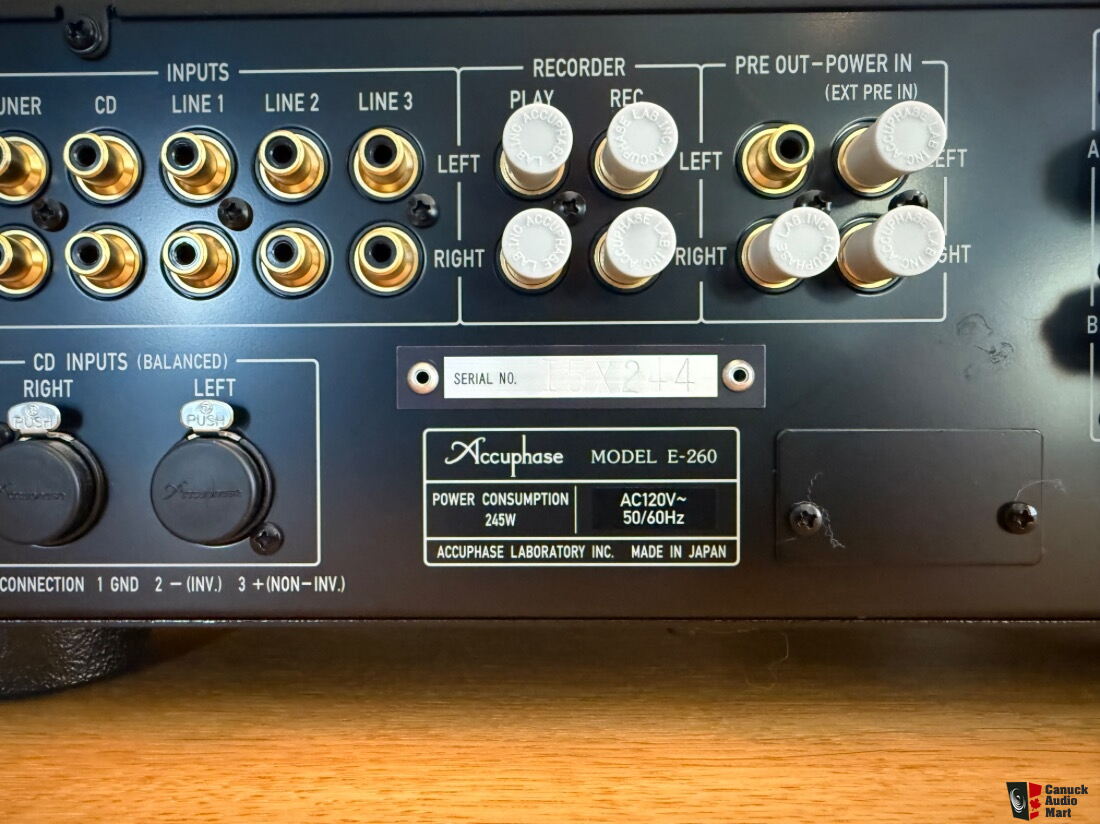 Accuphase E-260 90W integrated class A/B amplifier 120v Canadian ...