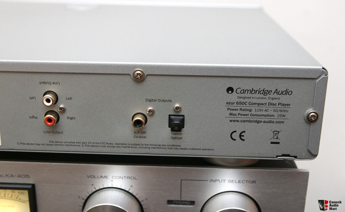Cambridge Audio AZUR 650C CD player Photo #6067347 - Canuck Audio Mart