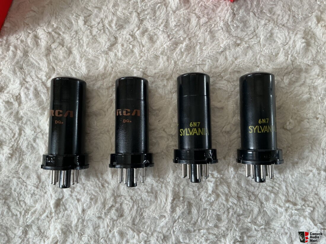 6N7 Tubes - 2 Pairs (Sylvania/RCA) Metal Can For Sale - Canuck Audio Mart