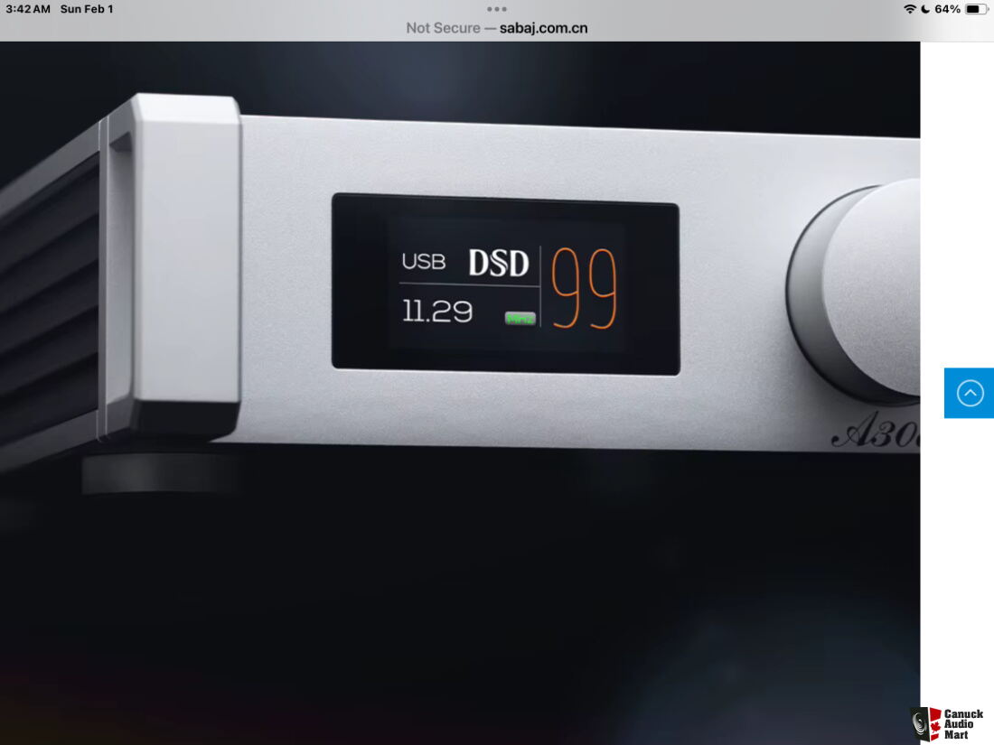 Sabaj A30a integrated digital DAC amp sub out Bluetooth INCREDIBLE ...