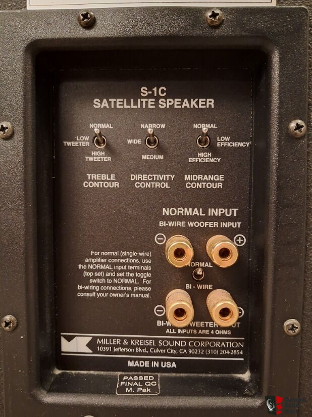 Miller & Kreisel M&K S1C Speakers Photo #6085660 - Canuck Audio Mart
