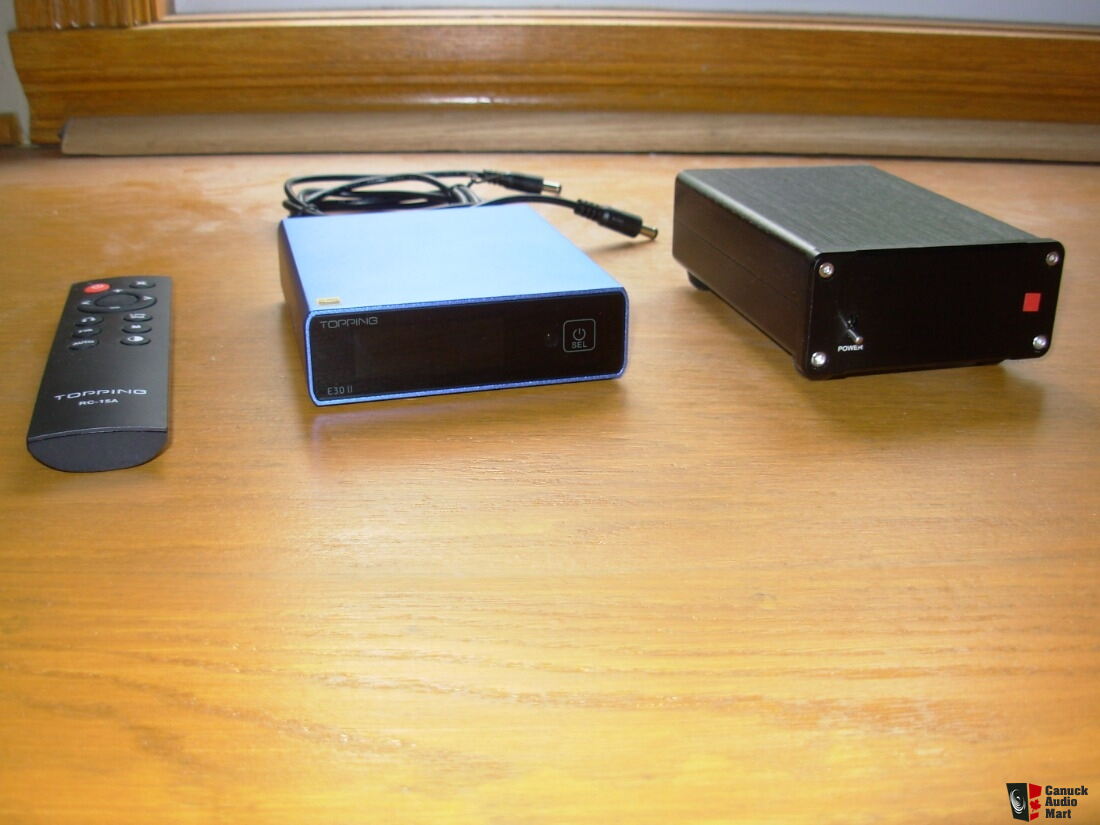 e30 II Topping dac w/ linear power supply - blue For Sale - Canuck ...
