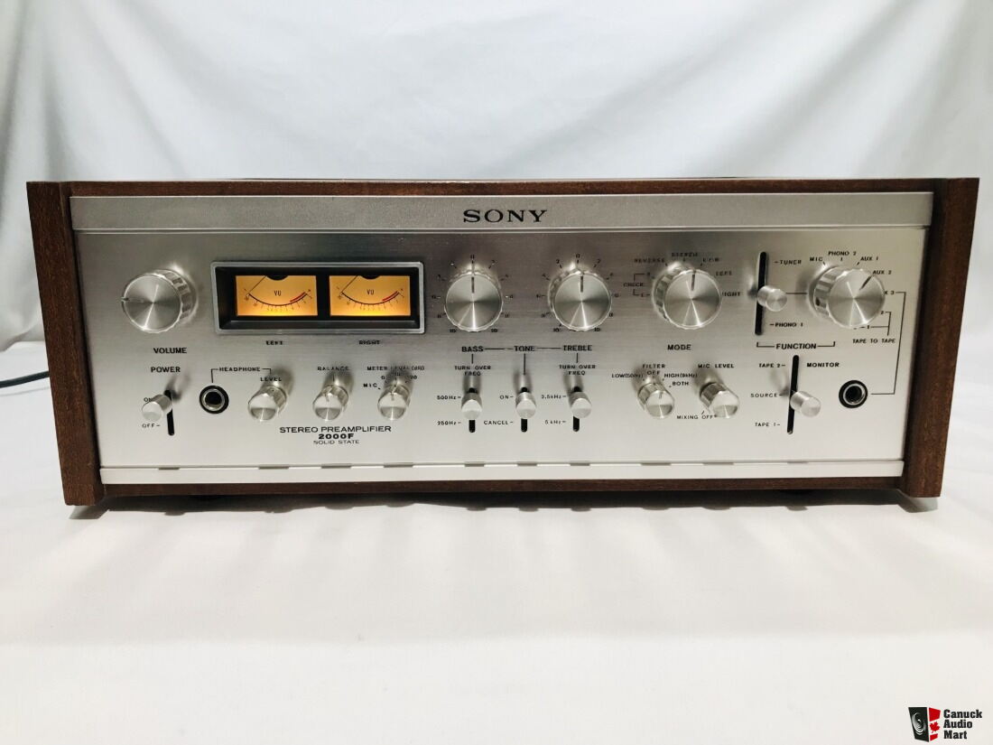 Tariff Relief Sony TA-2000F Preamplifier North American Version Works ...