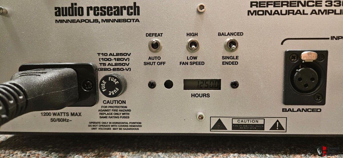 Audio Research Reference 330M Monoblocks (3) Photo #6096071 - Canuck ...