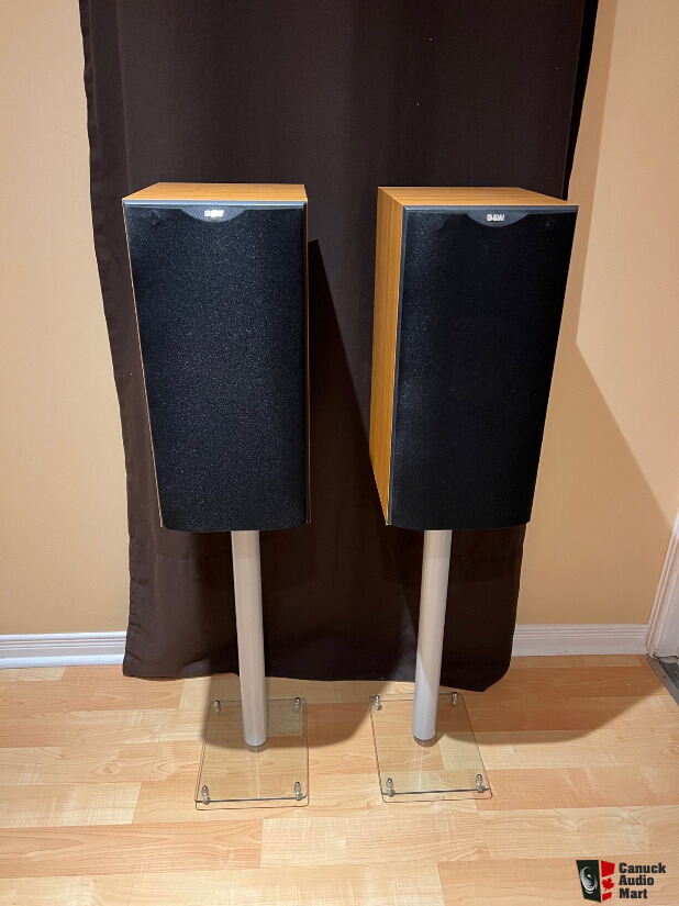 B&W DM602 S2 Bookshelf Speakers with Stands For Sale - Canuck Audio Mart