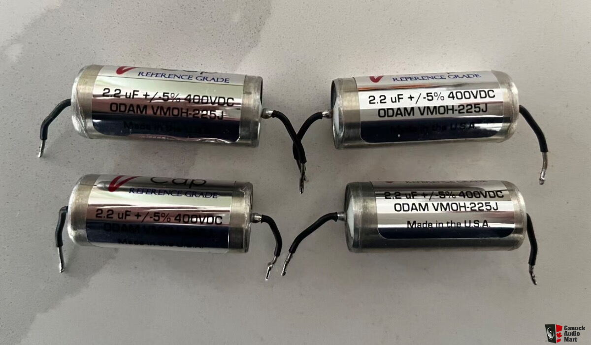 Quad matched VCAP ODAM 2.2uf capacitors For Sale - Canuck Audio Mart