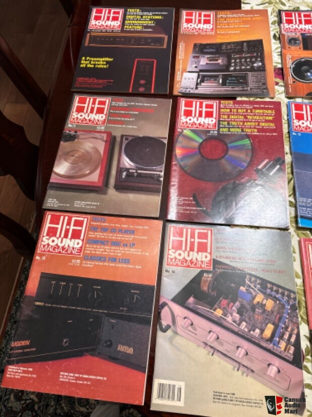 12 Issues of HiFi Sound (Canadian, later called UHF) Issues 7 through ...