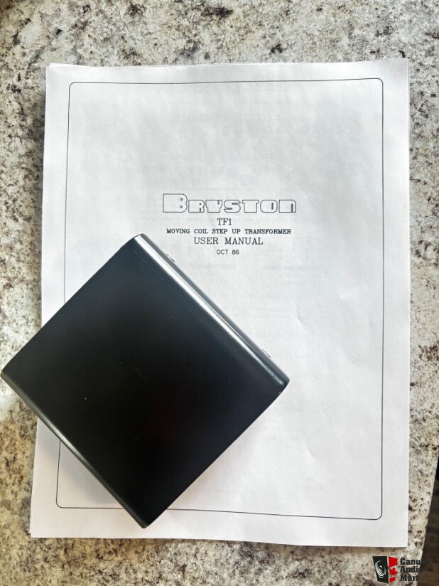 Bryston TF 1 step up transformer Photo #6129407 - Canuck Audio Mart