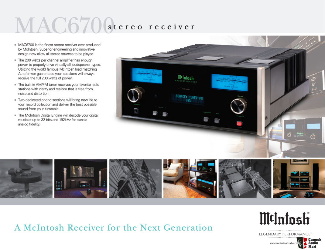 McIntosh MAC6700 2-Channel Receiver - PRE-OWNED Photo #6145476 - Canuck ...