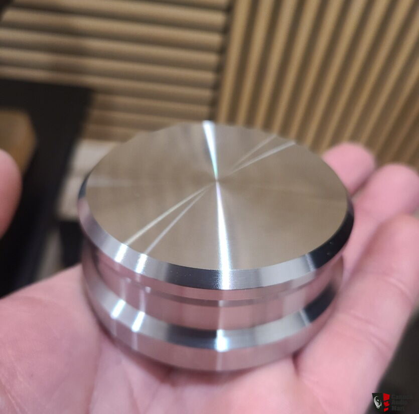 Stainless Record Weight Puck (Very heavy, 766 g) For Sale - Canuck ...