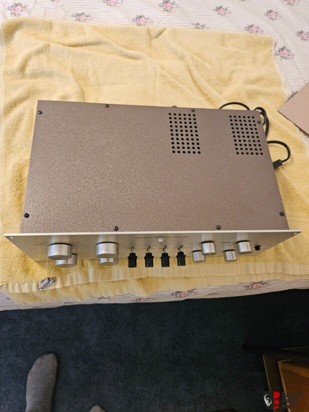 Marantz 7 C Tube preamp // Telefunken Tubes with Wood Case Vintage ...