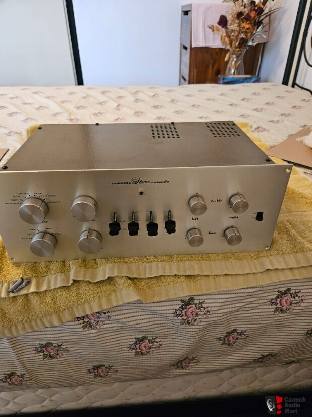 Marantz 7 C Tube preamp // Telefunken Tubes with Wood Case Vintage ...