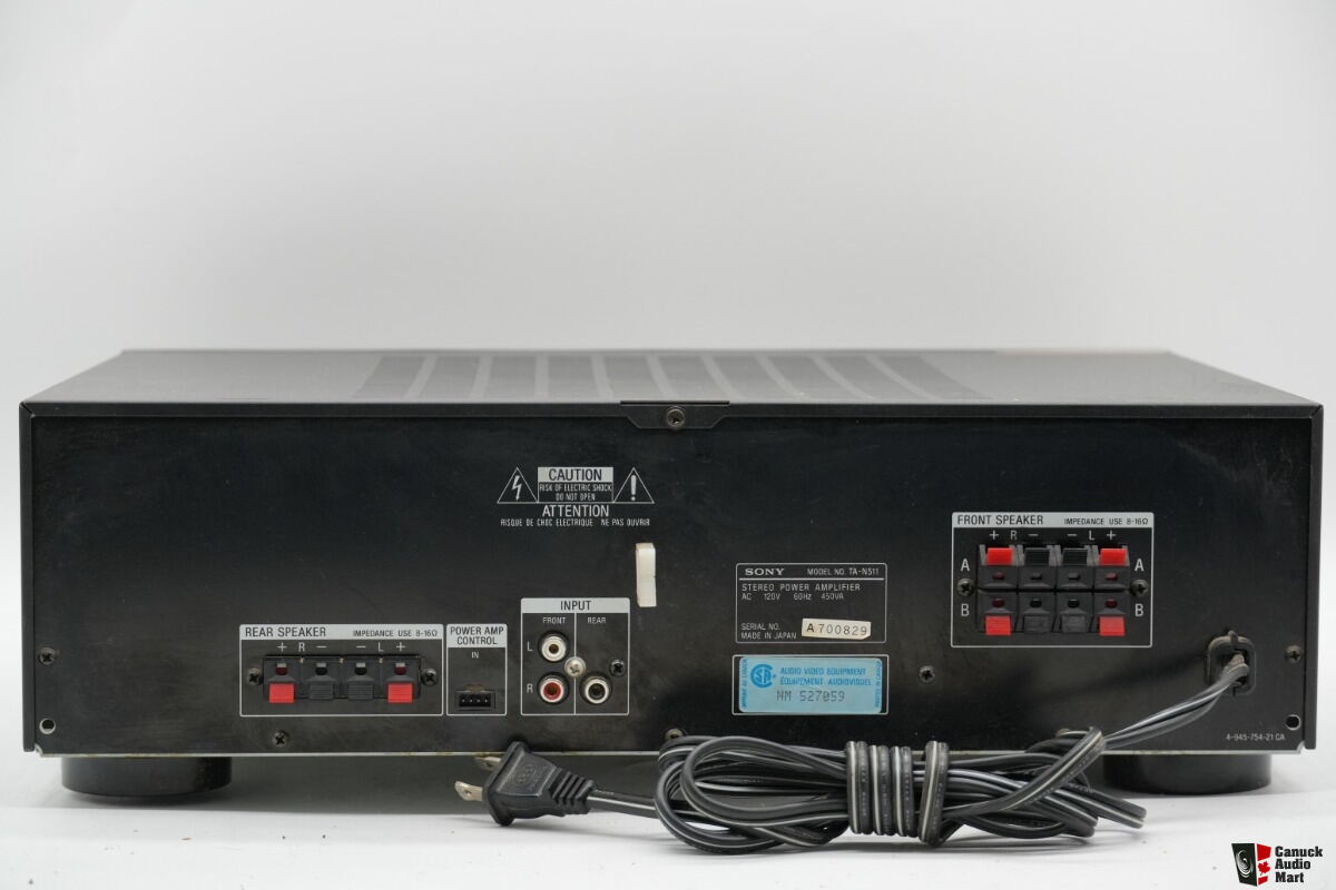 Sony Stereo Power Amplifier (TA-N511) Photo #6169902 - Canuck Audio Mart