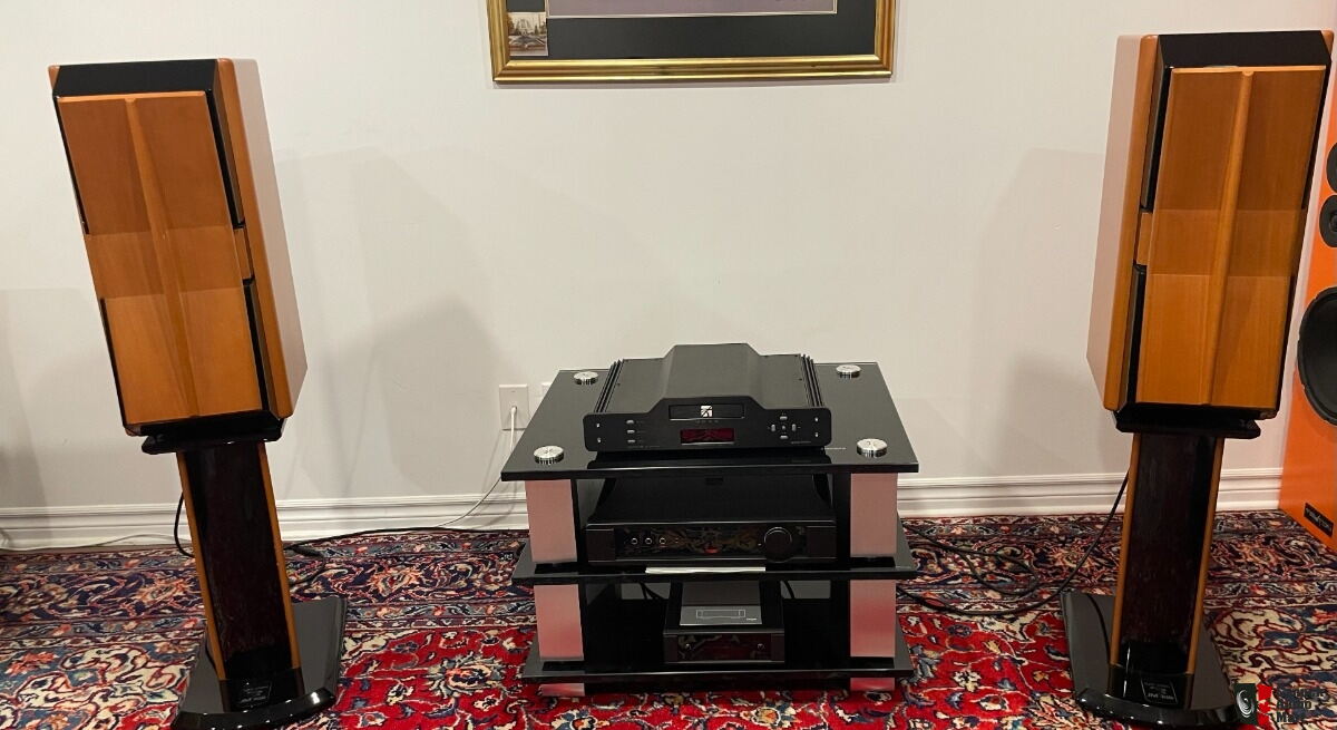 Rare JM LAB MINI UTOPIA Legendary Speakers+ORIGINAL Factory Stands GTA ...
