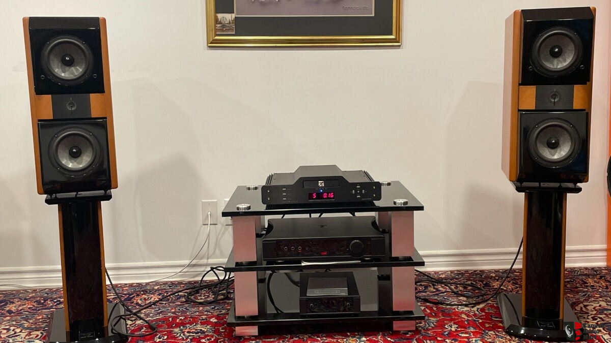 Rare JM LAB MINI UTOPIA Legendary Speakers+ORIGINAL Factory Stands GTA ...