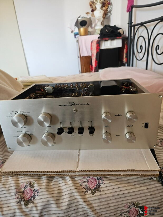Marantz 7 C Tube preamp // Telefunken Tubes with Wood Case Vintage ...