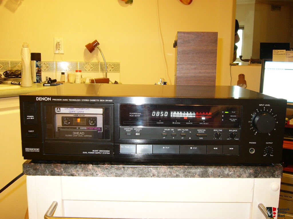 Denon DR-M20 - 3 head dual capstan cassette deck - very good condition ...