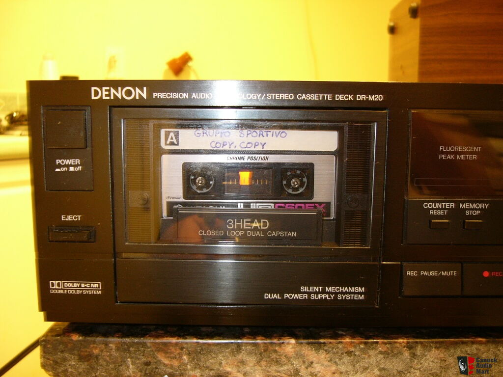 Denon DR-M20 - 3 head dual capstan cassette deck - very good condition ...